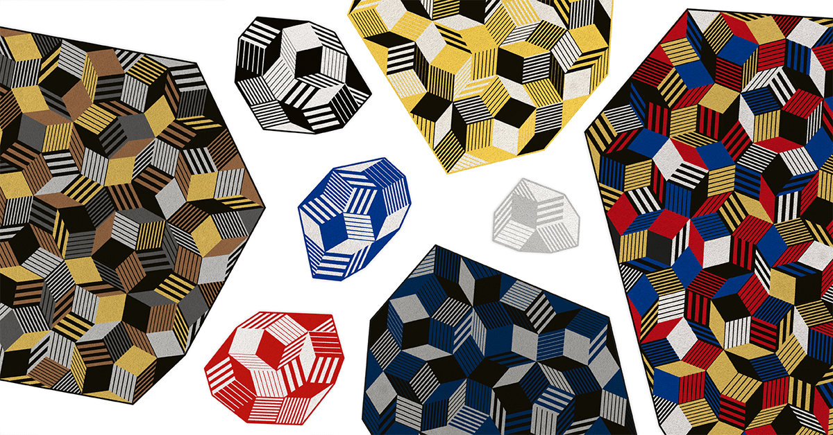 Pavage penrose dans la géometrie du tapis - IchetKar